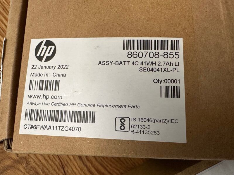 Original HP Battery mit Verpackung-2 - ipc-computer.de Blog